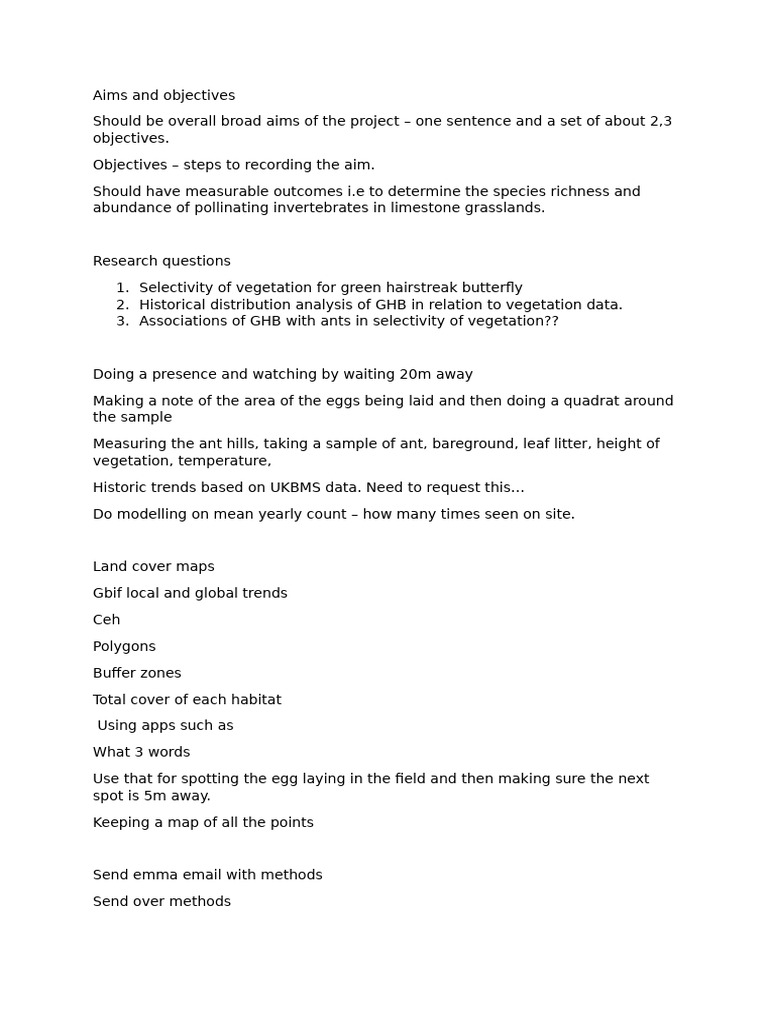 Green Hairstreak Butterfly Research Plan | PDF | Ant | Butterfly