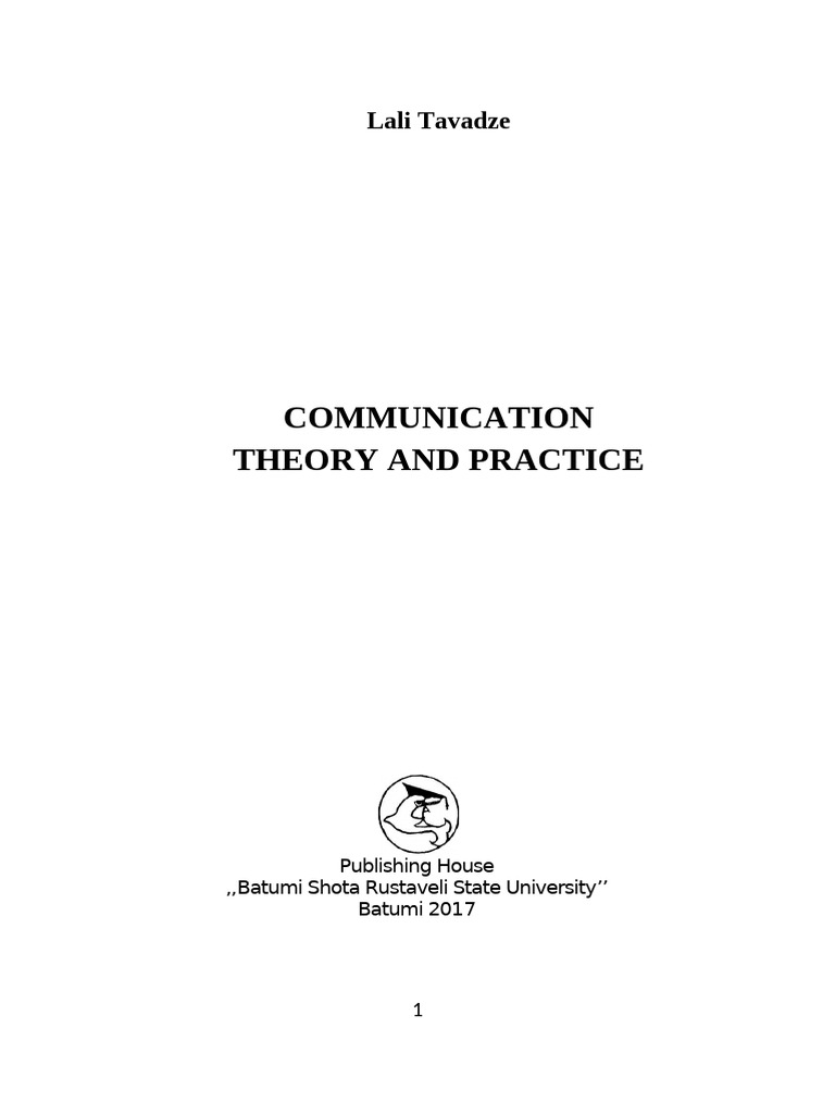 Communication Theory and Practice Guide | PDF | Communication | Theory
