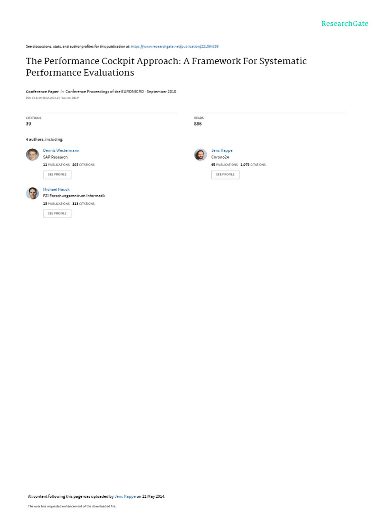 The_Performance_Cockpit_Approach_A_Framework_For_S | PDF | Regression ...