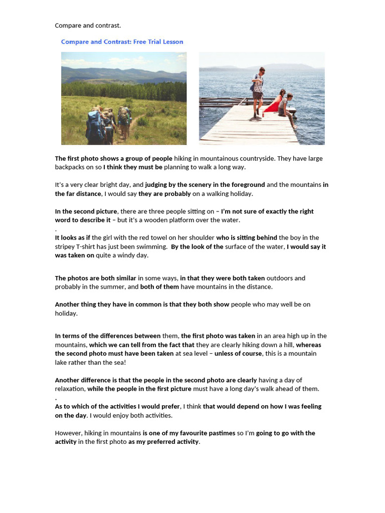 Compare and contrast | PDF