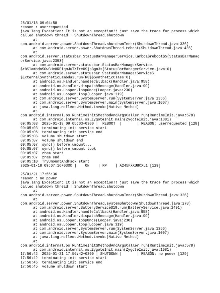 Power Off Reset Reason Backup | PDF | Java (Programming Language) | Computer Programming