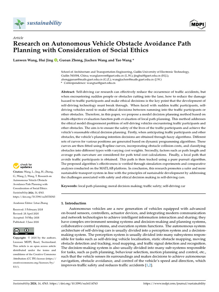 Research On Autonomous Vehicle Obstacle Avoidance Path Planning With ...