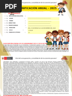 Planificacion Anual - 2025 Tercer Grado | PDF | Aprendizaje | Plan de estudios