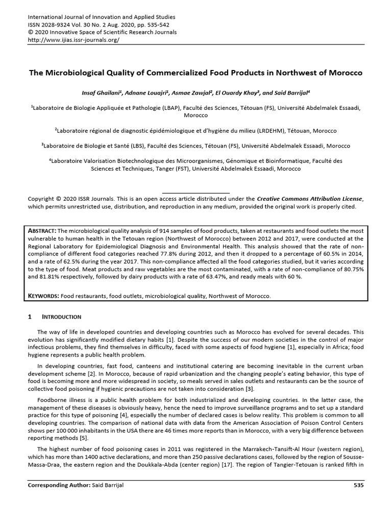 The Microbiological Quality of Commercia | PDF | Foodborne Illness | Milk