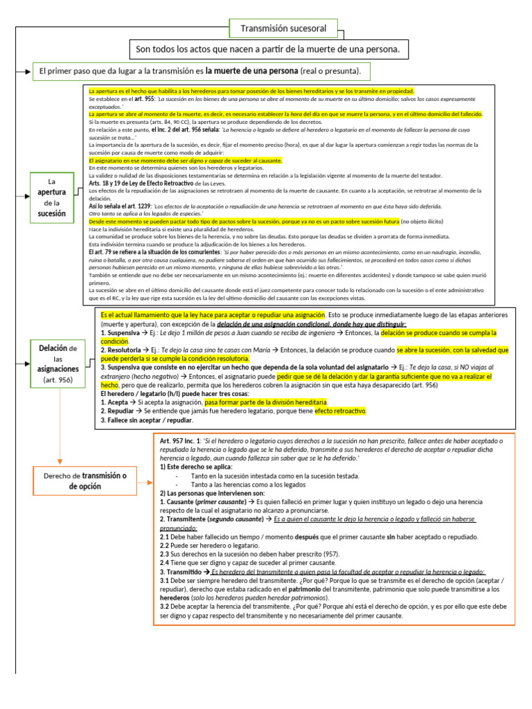 Sucesorio Esquema 4 | PDF | Herencia | Justicia