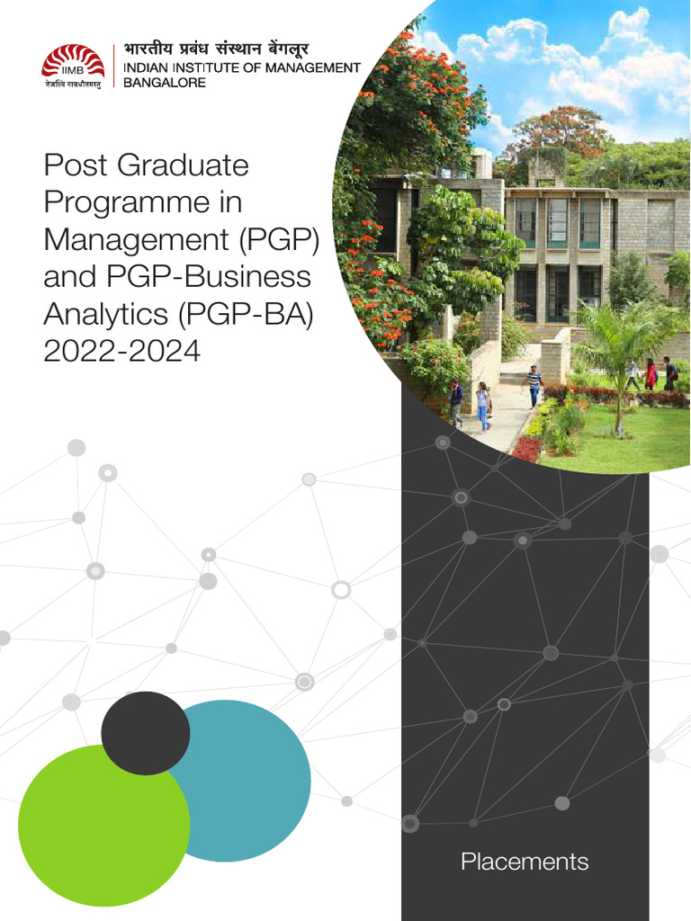 IIMB PGP Summer Placements 2022 24 | PDF