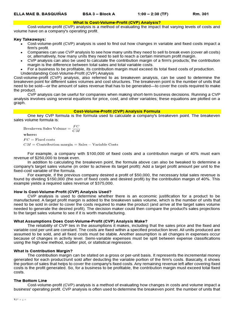 SBA Assignment Ulit (MIDTERM) | PDF | Market Trend | Profit (Economics)