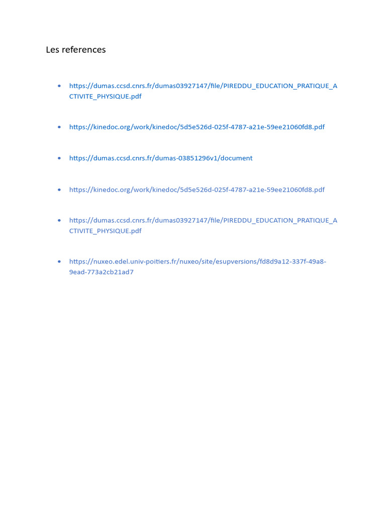 Les References | PDF