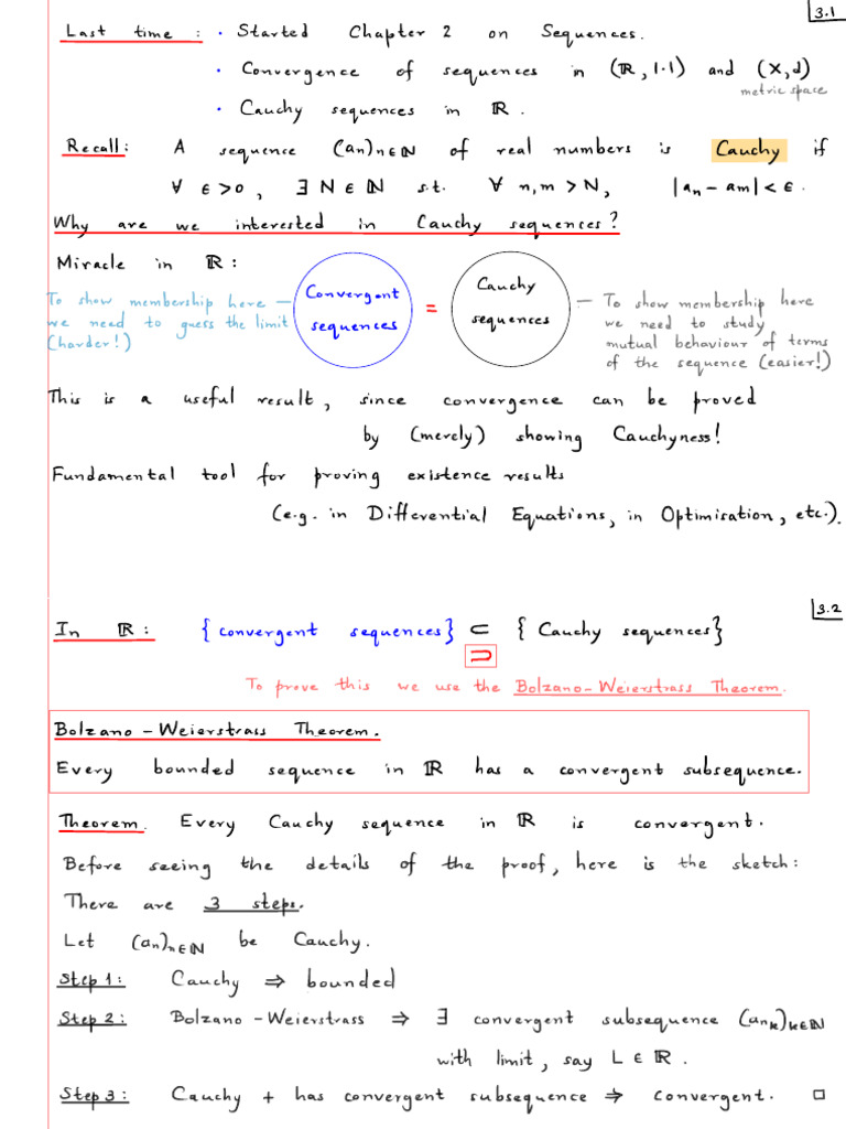 MA203 Lecture Slides 3 | PDF