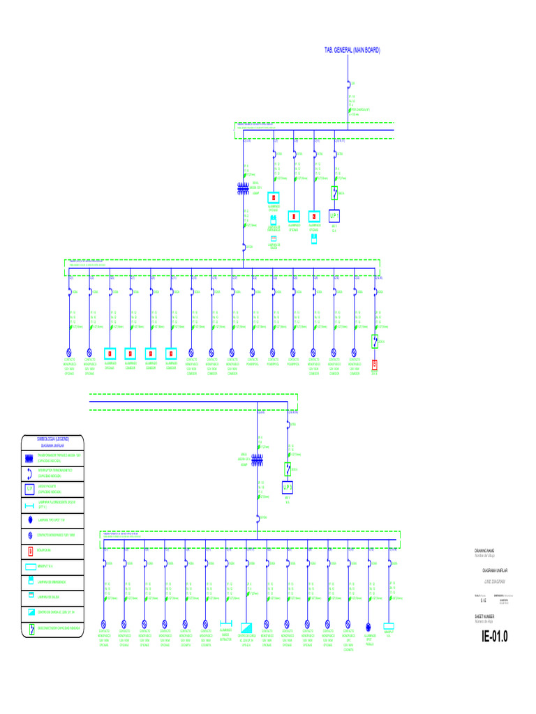 Diagrama Unifilar 14 Mar 2022 b7 | PDF | Energia electrica | Ingenieria ...