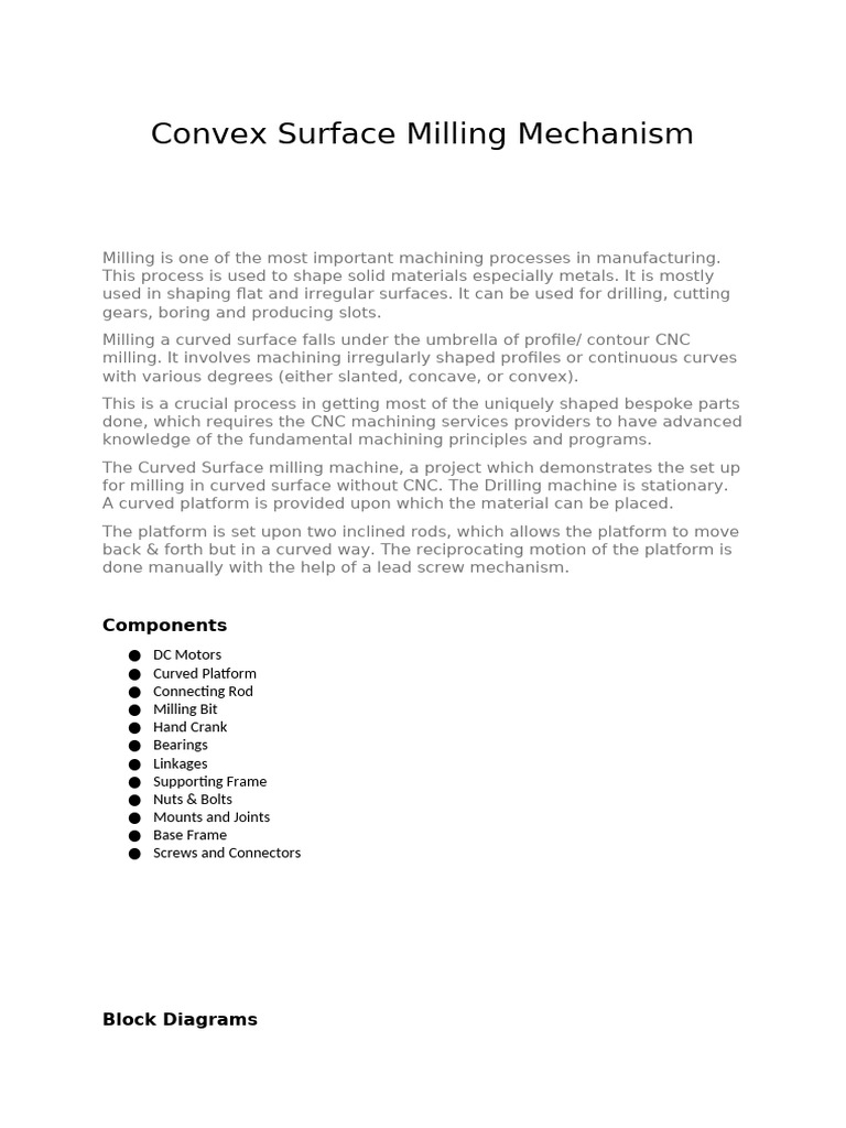 Convex Milling | PDF