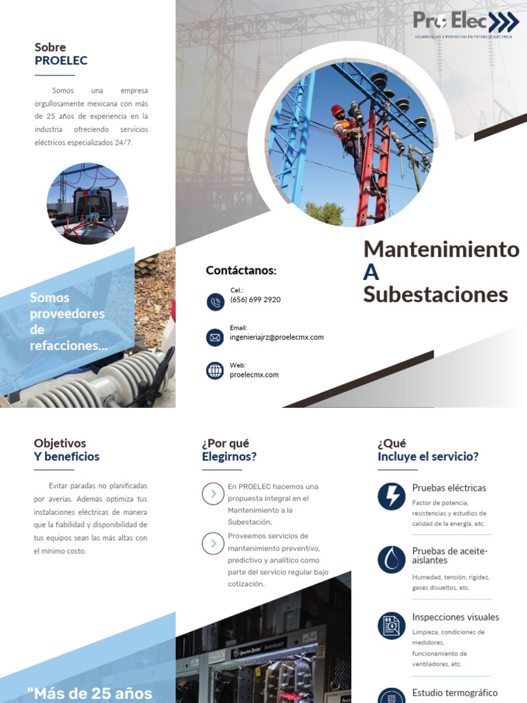 Mantenimientos PROELEC | PDF | Poder (Física) | Ingenieria Eléctrica