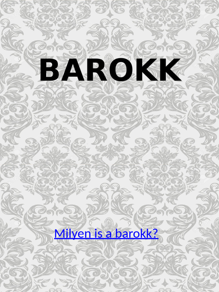 BAROKK | PDF