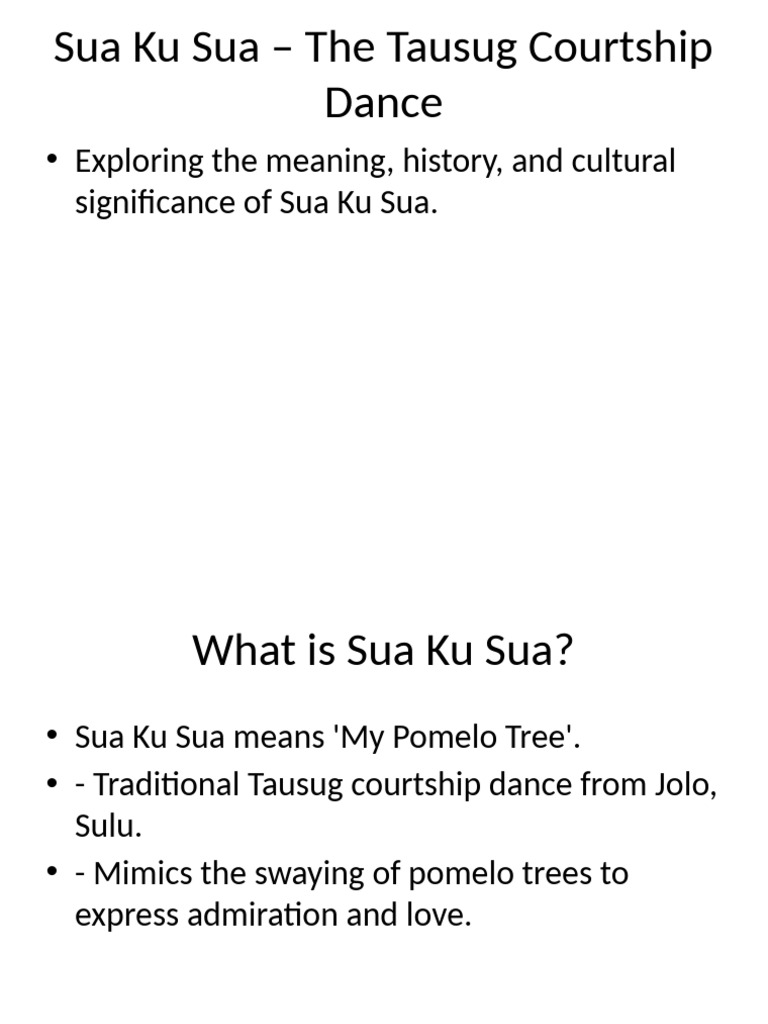 Sua Ku Sua Presentation | PDF