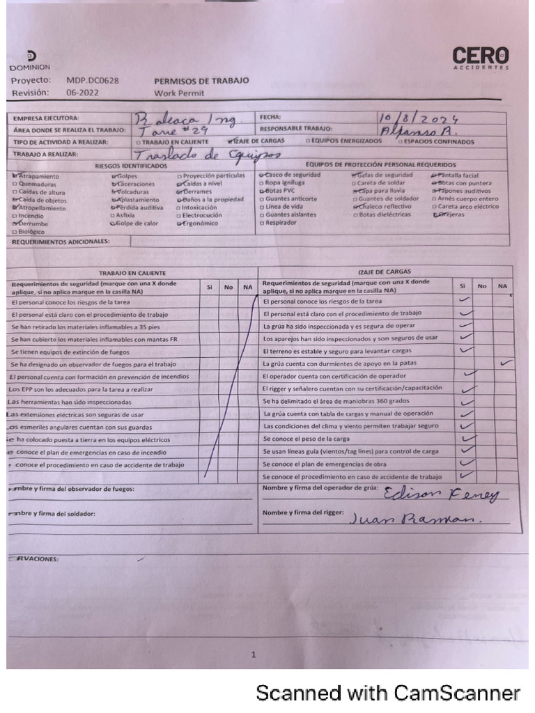 Permisos Diarios. T29. S32 | PDF