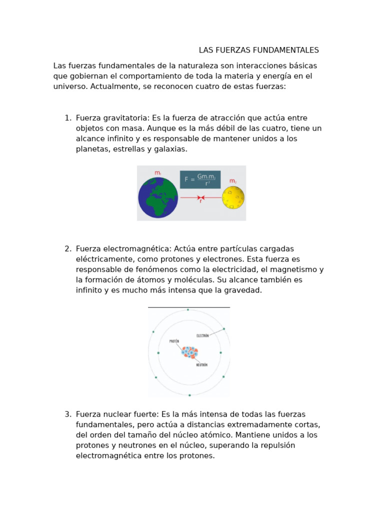 Fuerzas Fundamentales | PDF