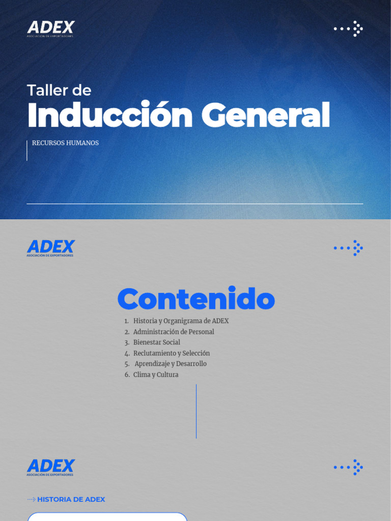 ADEX Mensualidad 2025: Inducción Recursos Humanos | PDF | Reclutamiento | Seguro
