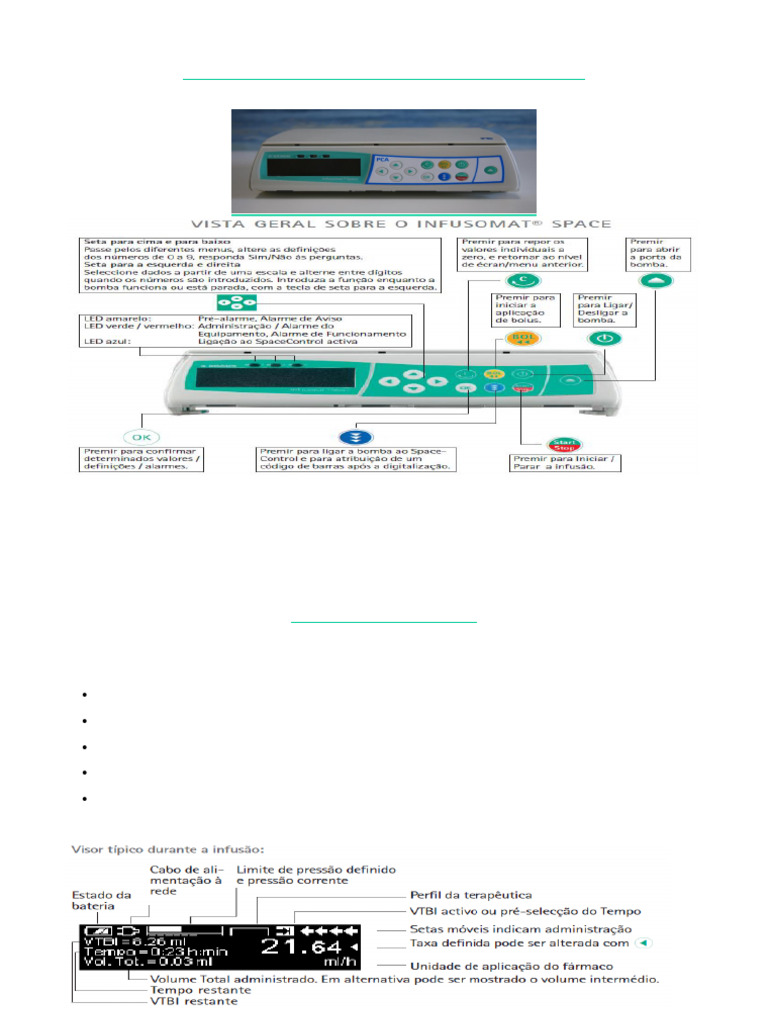 Manuseio PCA - Infusomat Space B/Braun | PDF