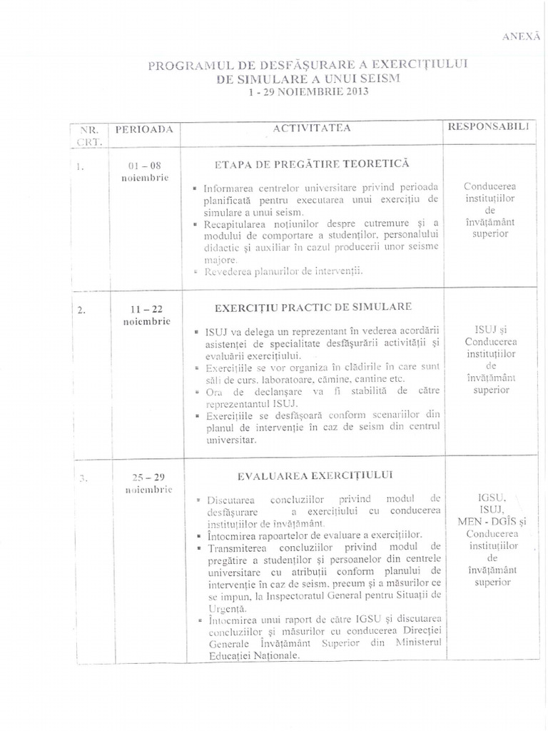 planificare exercitii-1 | PDF