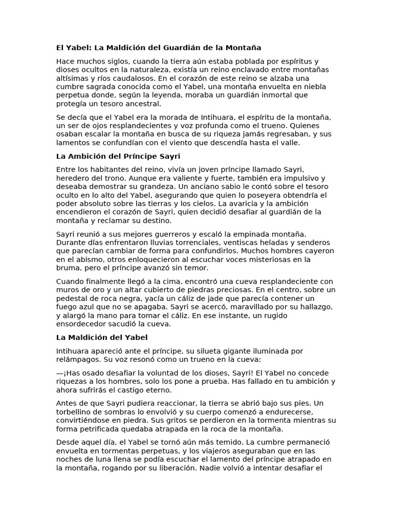 El Yabel | PDF | Montañas