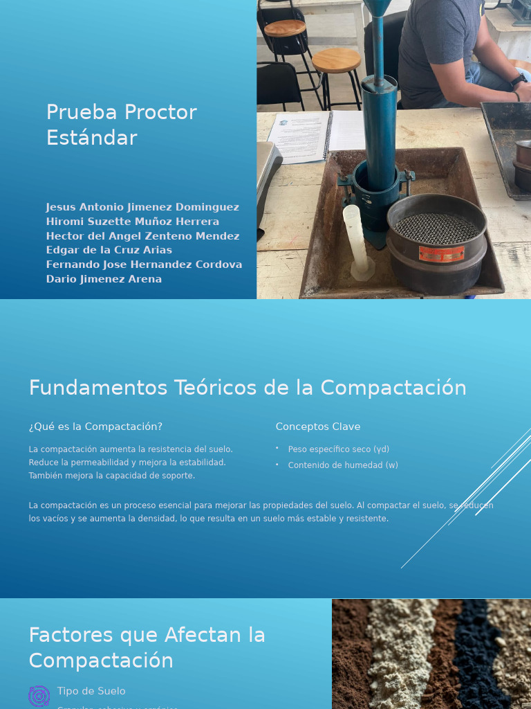 Prueba Proctor: Compactación de Suelos | PDF