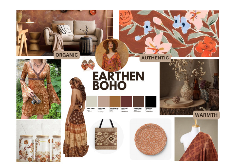 Earthen Boho -Theme Board | PDF