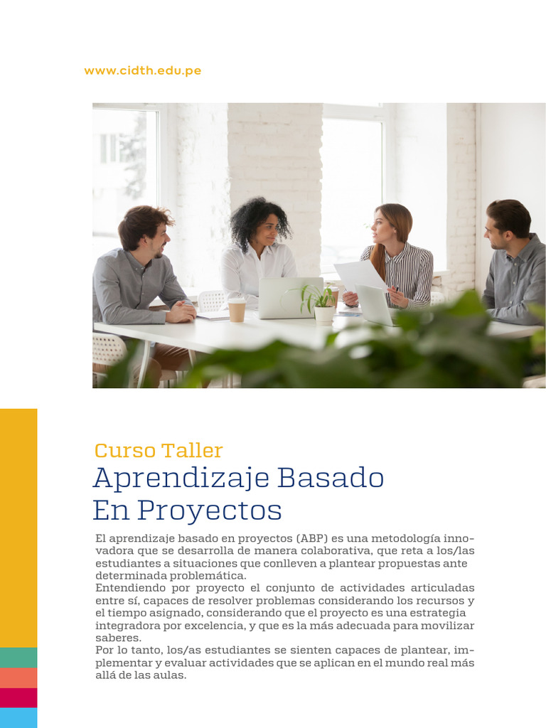 Brochure Aprendizaje | PDF | Aprendizaje en base a proyectos | Aprendizaje