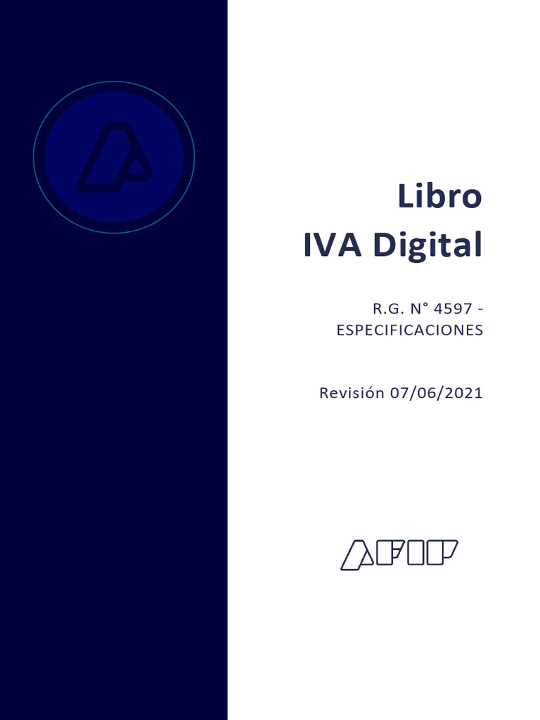 Libro IVA Digital Especificaciones | PDF | Impuesto al valor agregado | Impuestos