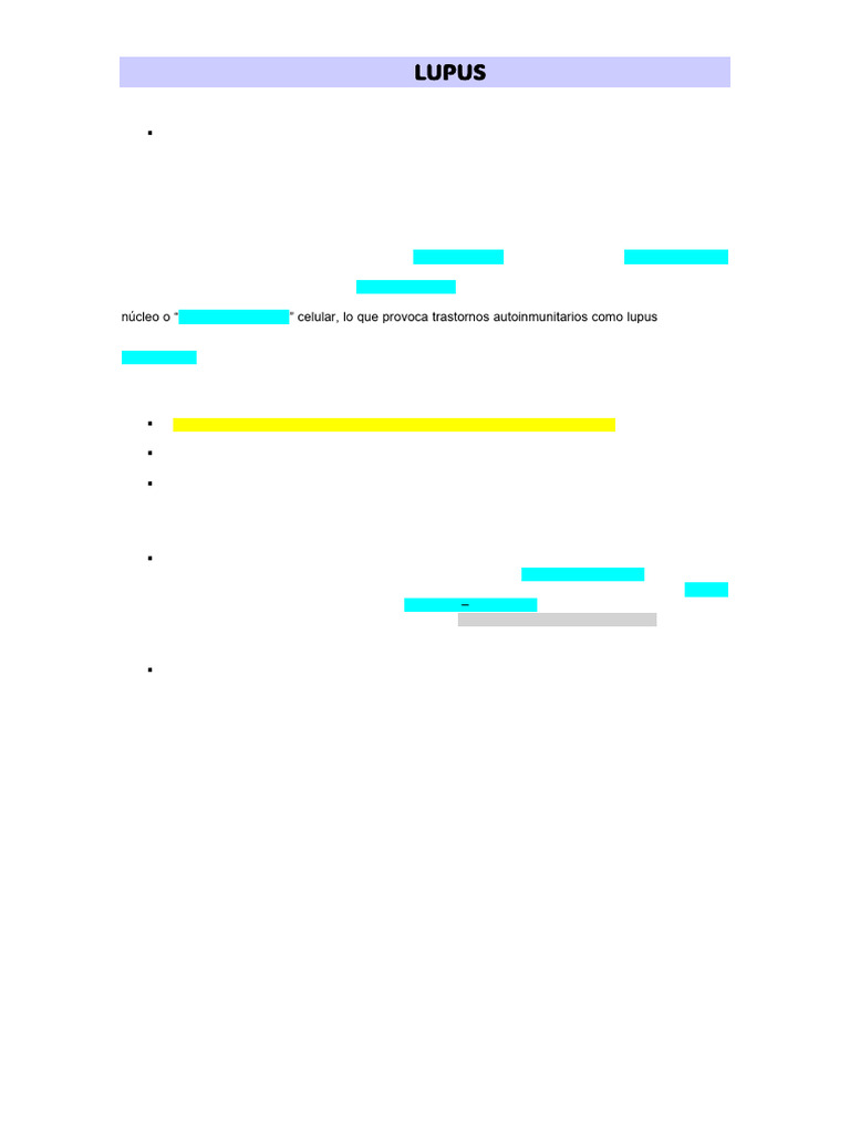 LUPUS | PDF | Sistema inmune | Anticuerpo