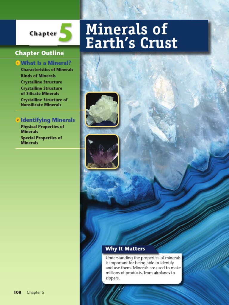 Holt MCD Earth Science Chapter 5 | PDF | Minerals | Radioactive Decay