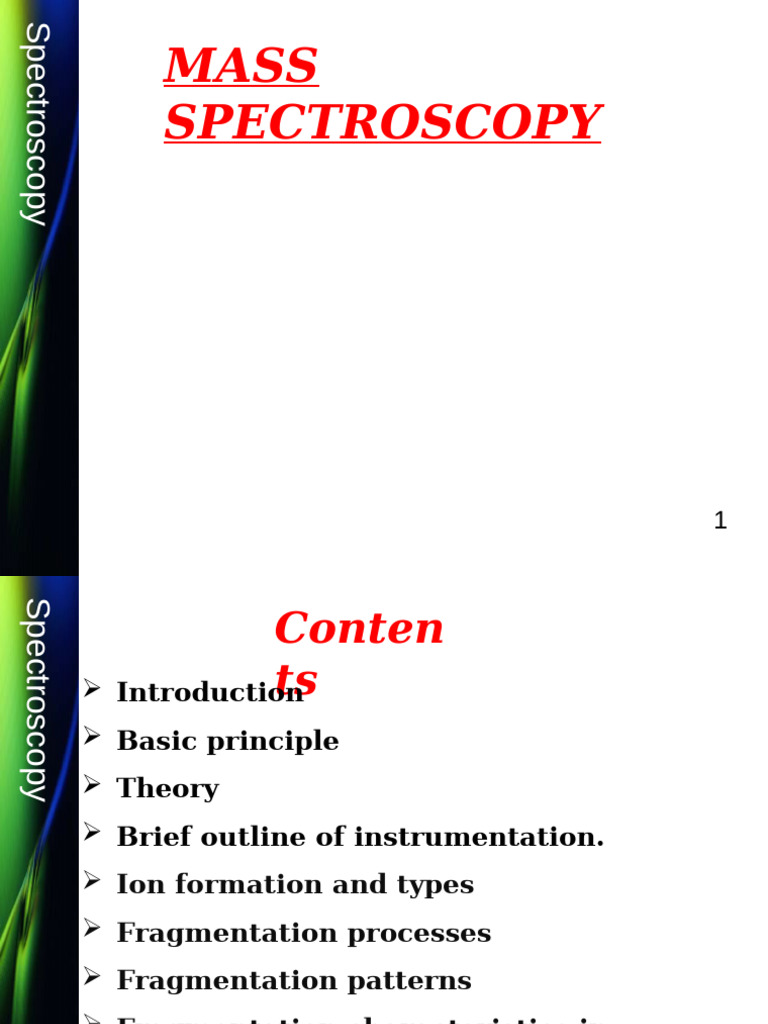 Mass Spectros | PDF | Mass Spectrometry | Ion