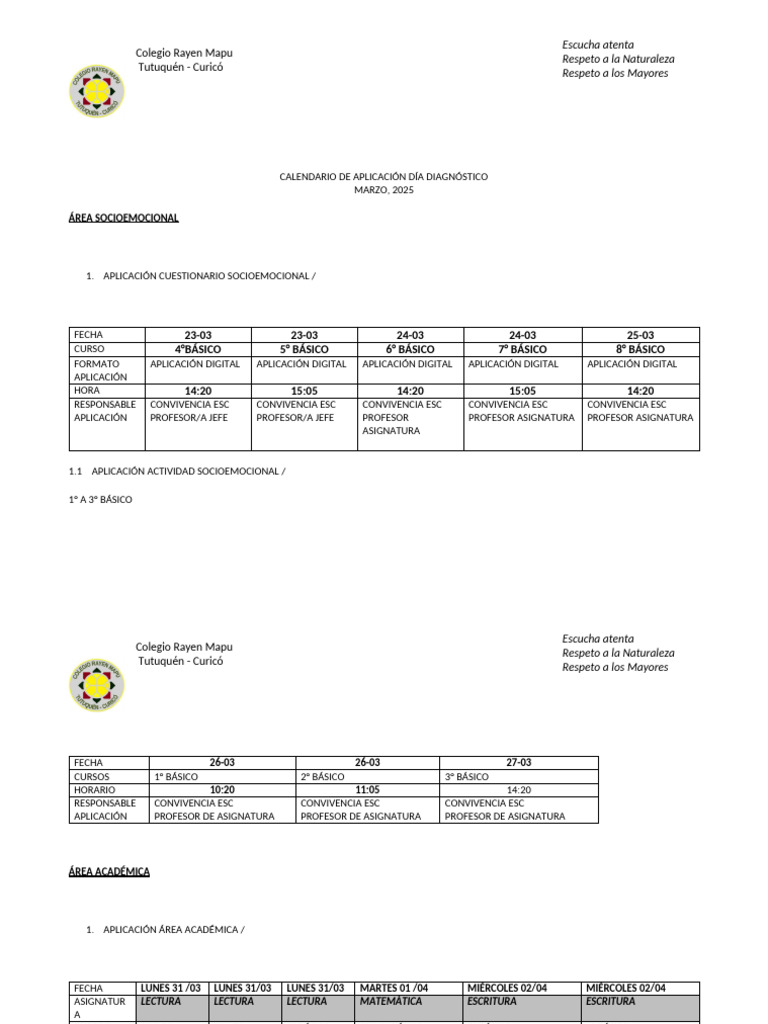 Calendario Día Diagnóstico 2025 | PDF