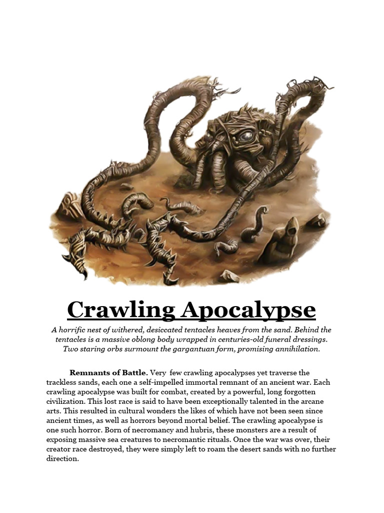 Crawling Apocalypse: Undead Horror Guide | PDF