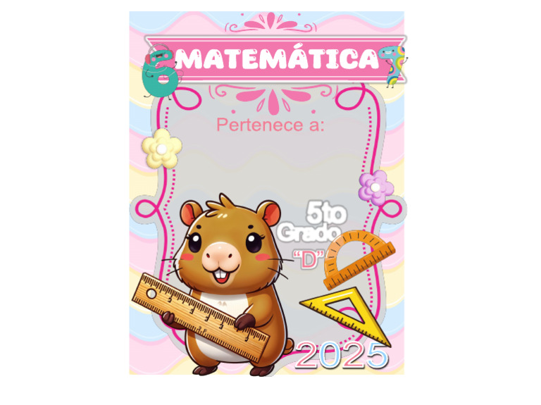 Capibara Matematica Caratula Girl | PDF