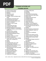 Emotion Regulation Handout 16 Pleasant Events List | PDF | Dialectical ...