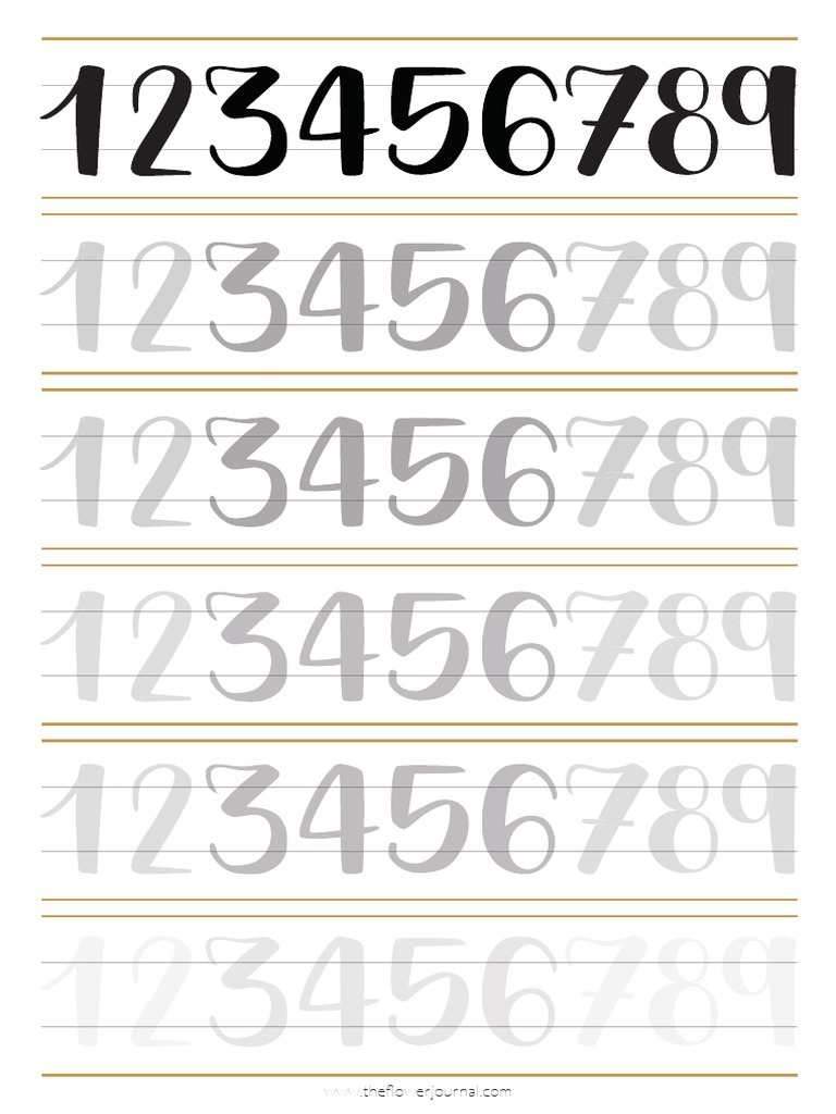 Lettering+Numeros | PDF