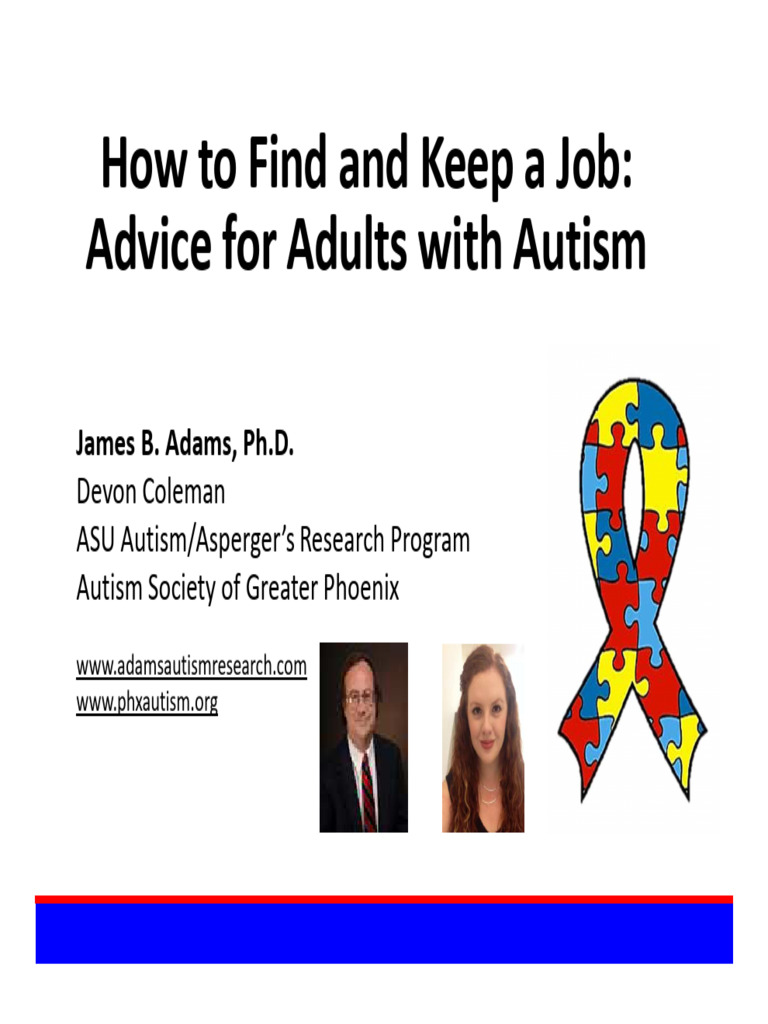How-to-Find-and-Keep-a-Job-Advice-for-Adults-with-ASD | PDF | Autism ...