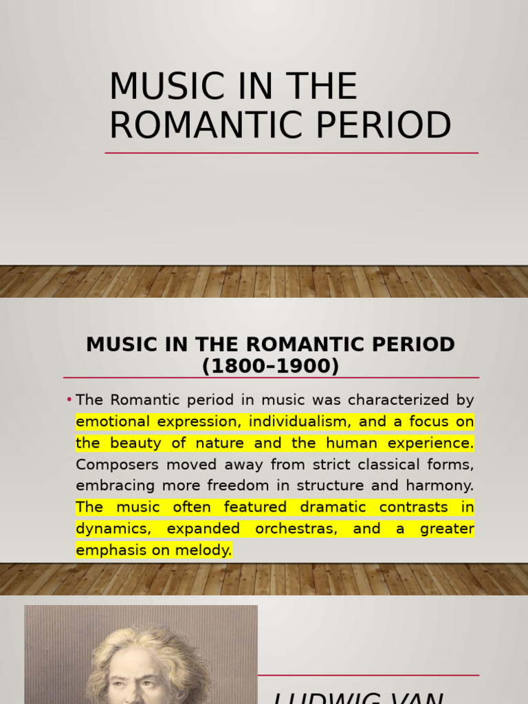 Music in the Romantic Period | PDF