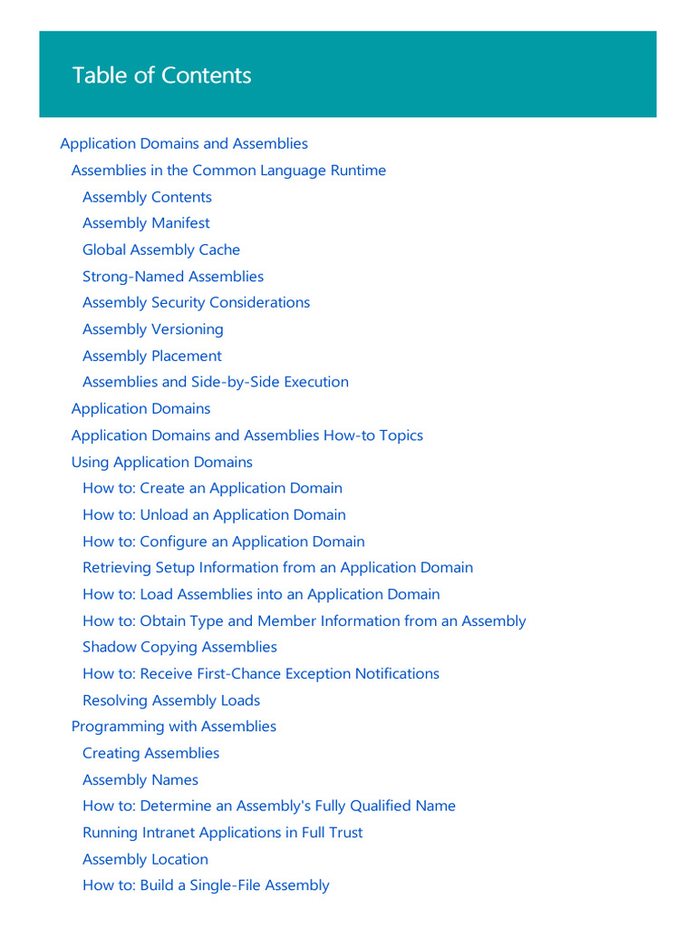 Application Domains and Assemblies | PDF | Method (Computer Programming) | Component Object Model