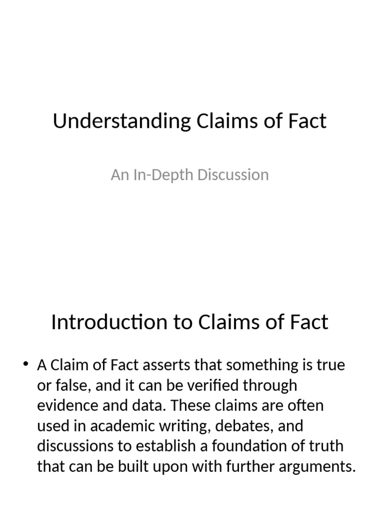 Claims_of_Fact_Presentation | PDF