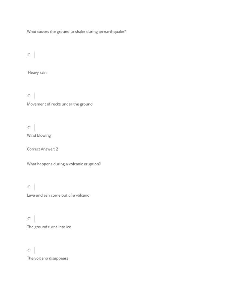 What Causes the Ground to Shake During an Earthquake | PDF
