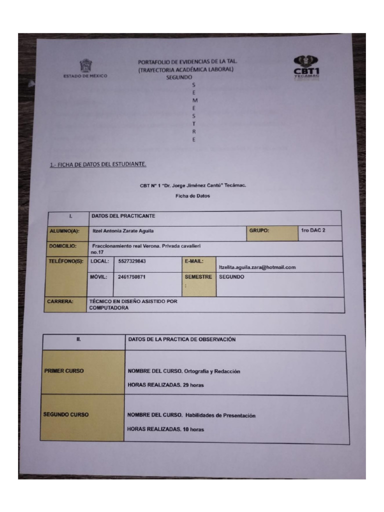 Ficha segundo semestre (3) | PDF