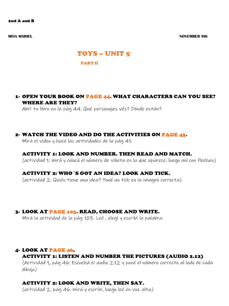 Actividades Didácticas de Toy Story | PDF