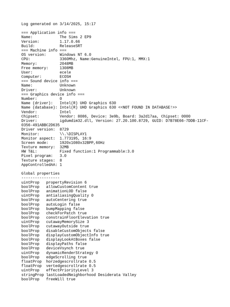 ECOSH-config-log | PDF | Ibm Pc Compatibles | System Software