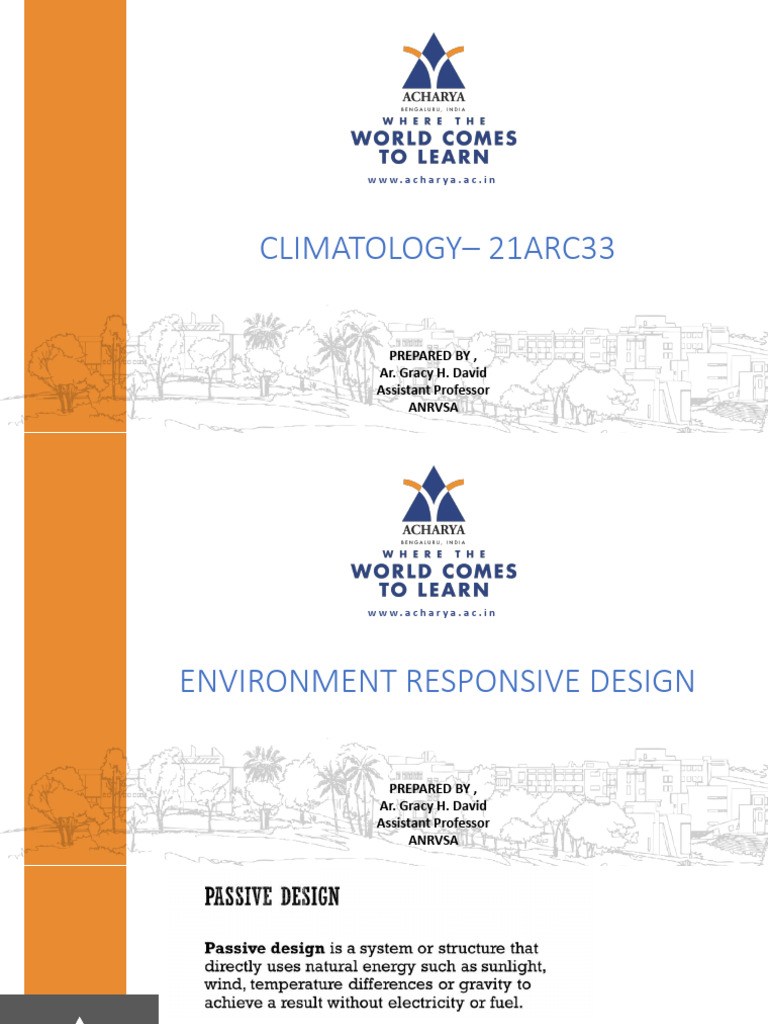 Module 5 - Climate Responsive Design 1 | PDF