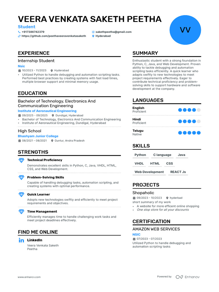 Veera Venkata Sake TH Peeth A | PDF | Web Development | Software ...