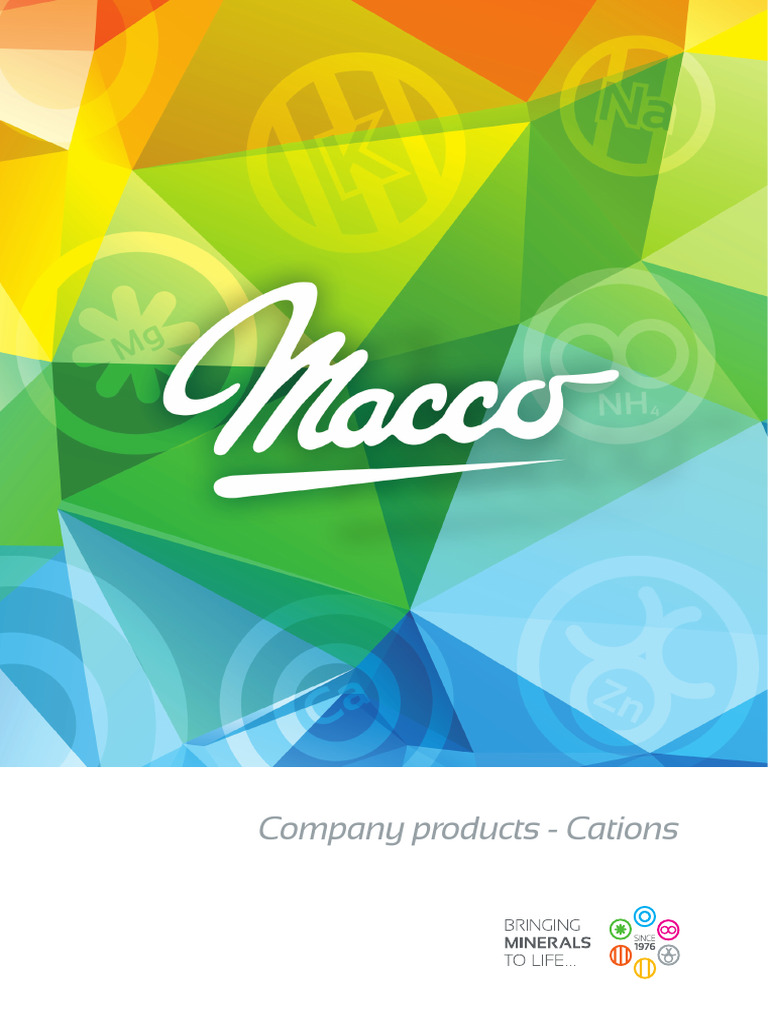 Macco Pharma Cation Products Overview | PDF