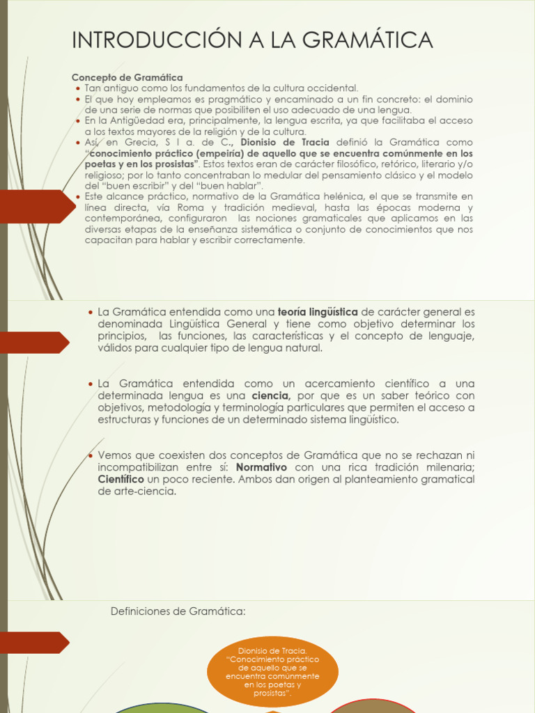 INTRODUCCIÓN A LA GRAMÁTICA - PPTX - 20250319 - 214305 - 0000 | PDF ...