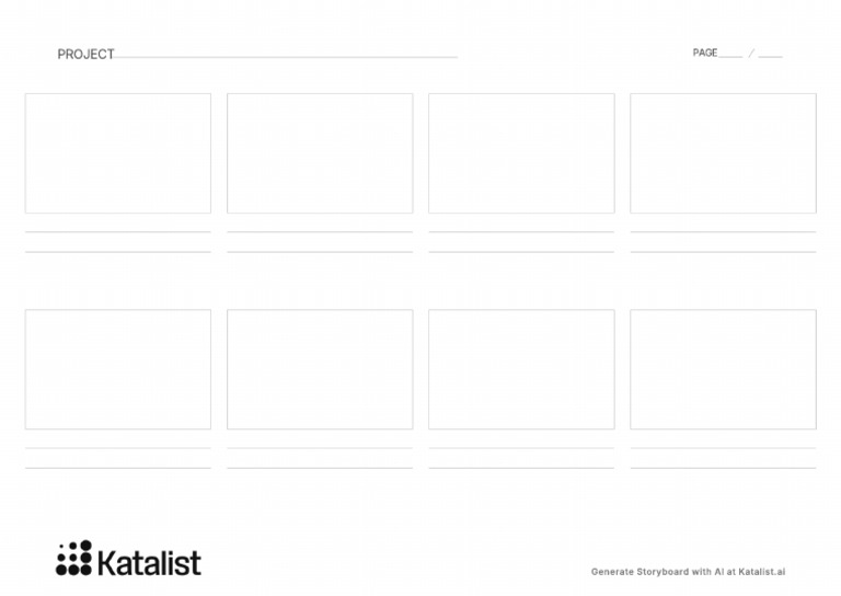 6734cc78a65b607ce85fd5c4 - A4 Storyboard Template - 8-Panel - Landscape ...