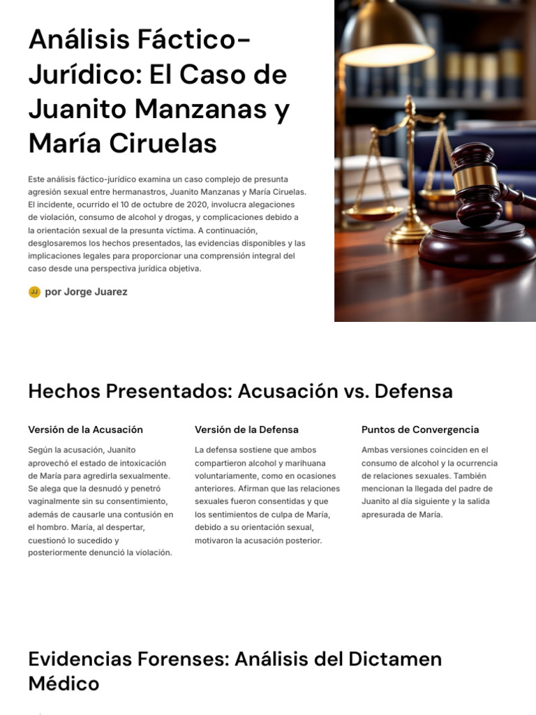 Análisis Jurídico del Caso Juanito y María | PDF | Violación | Cannabis ...